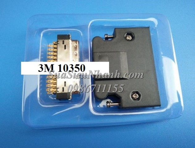 3M 10350 Đầu cắm cáp SERVO DRIVER 50 chân mạ vàng, loại bắt ốc
