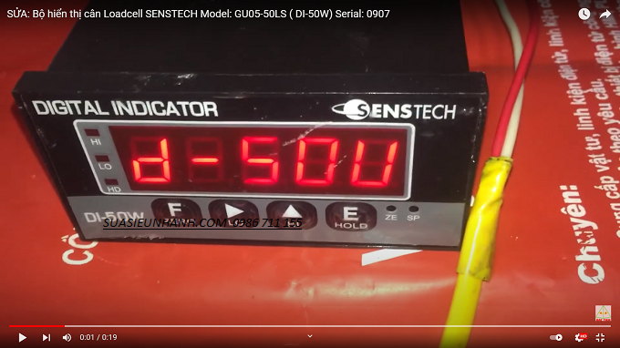 SỬA: Bộ hiển thị cân Loadcell SENSTECH